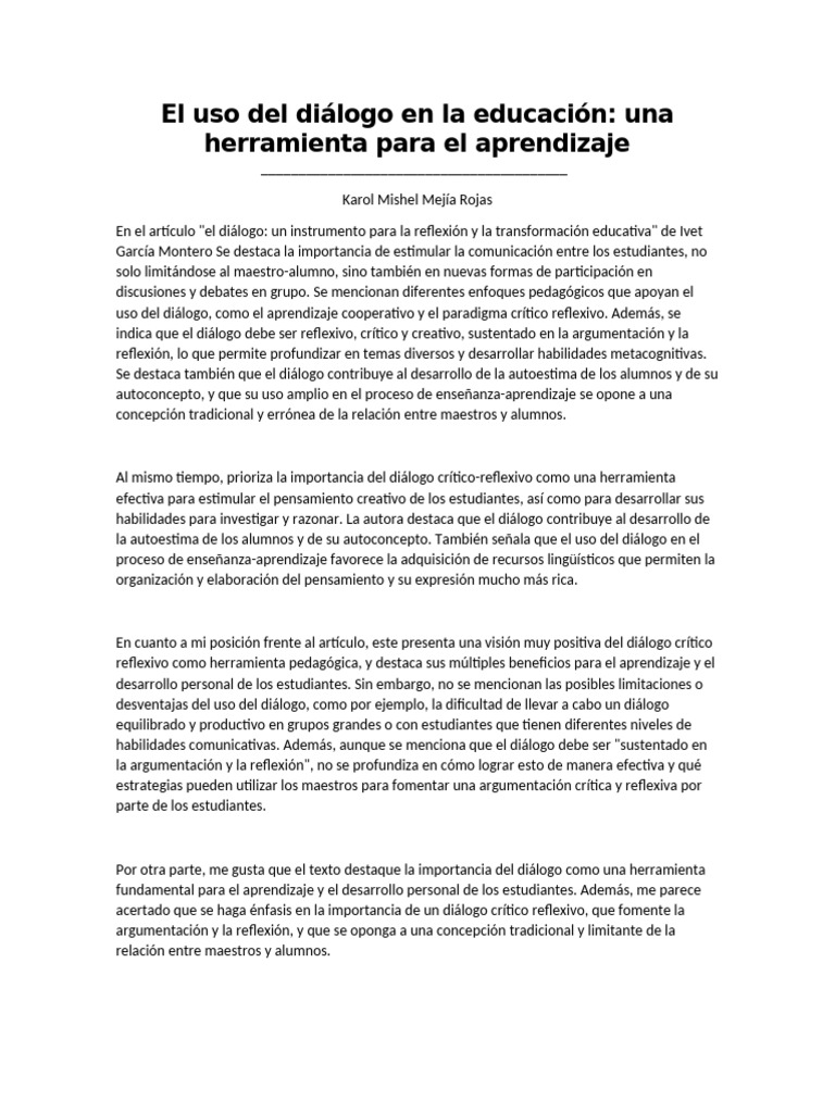 Reseña Karol | PDF | Aprendizaje | Pensamiento