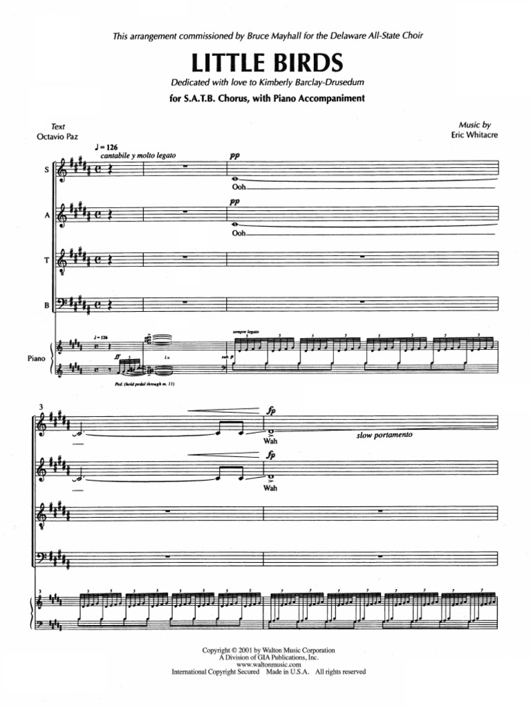 Little Birds Whitacre | PDF
