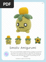 Metapod Amigurumi Pattern 1-1 | PDF | Crochet | Yarn