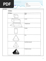 Plane Symmetry in 3D Shapes | PDF | Shape | Geometric Objects
