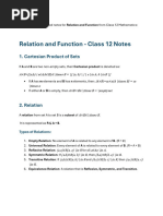 CBSE Maths Chapter 1 Relations and Functions Class 12 Notes FREE PDF ...