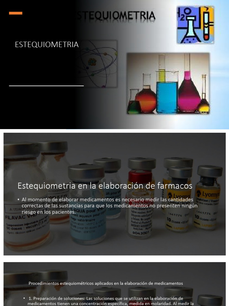 Presentacion Estequiometria | PDF