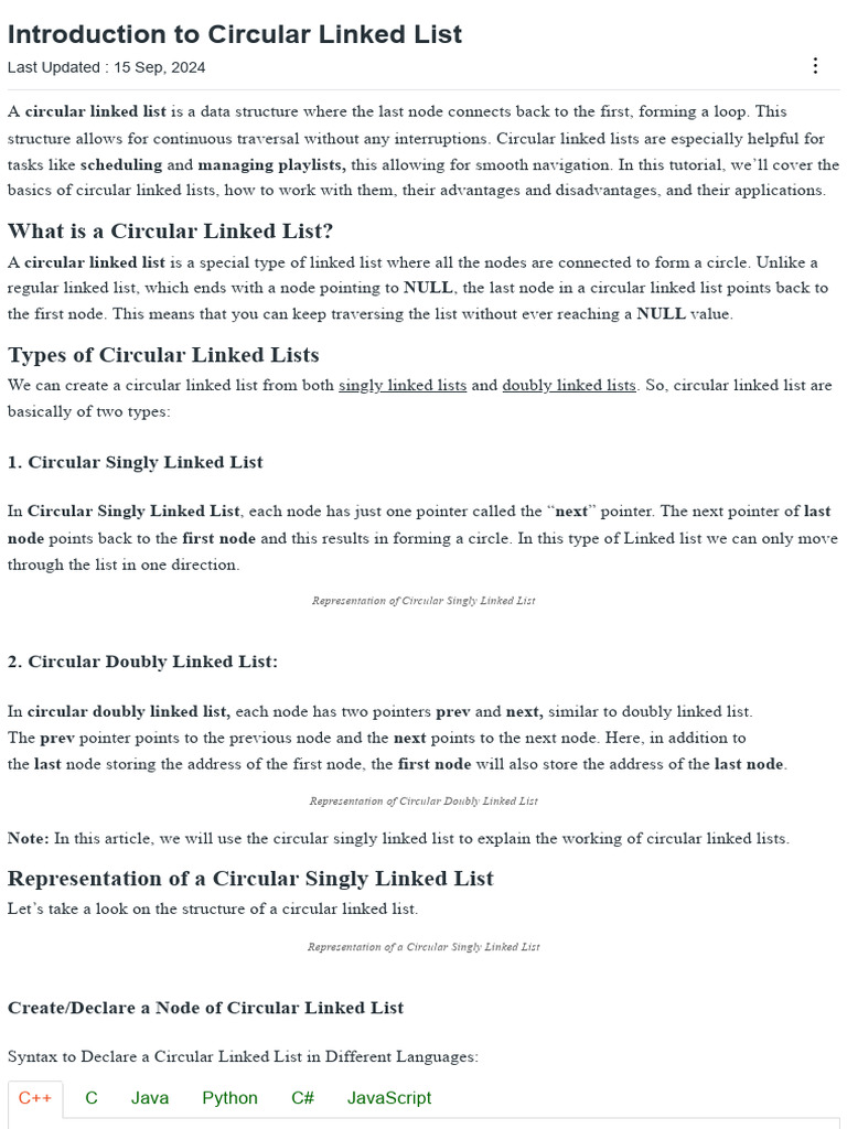 6 5 Circular Linked List Pdf Pointer Computer Programming 3080