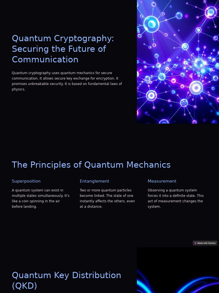 Quantum Cryptography Securing The Future of Communication | PDF | Security | Cyberwarfare