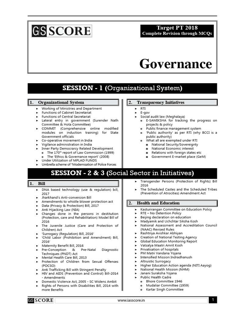 Governance | PDF
