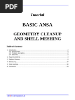 Basic Ansa Tutorials | PDF | Computer Aided Design | Topology