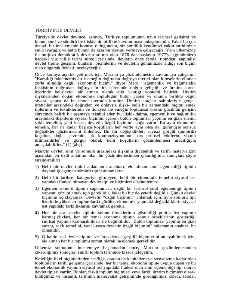 TÜRKİYE'de Devlet | PDF