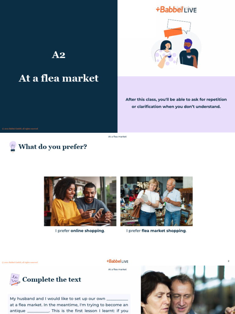 Shopping Tips at the Flea Market | PDF