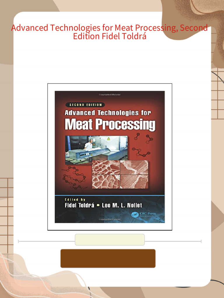 Advanced Technologies for Meat Processing, Second Edition Fidel Toldrá ...