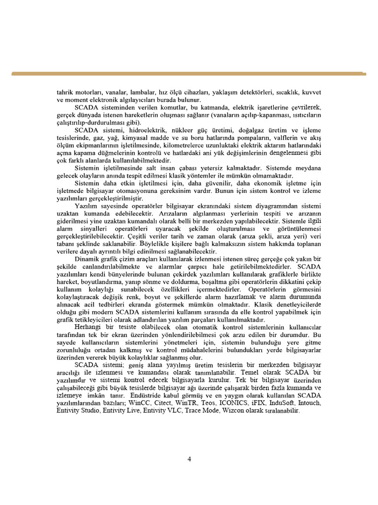 Scada Si̇stemleri̇ne Gi̇ri̇ş - Megep Ders Notlari Ders 3 | PDF
