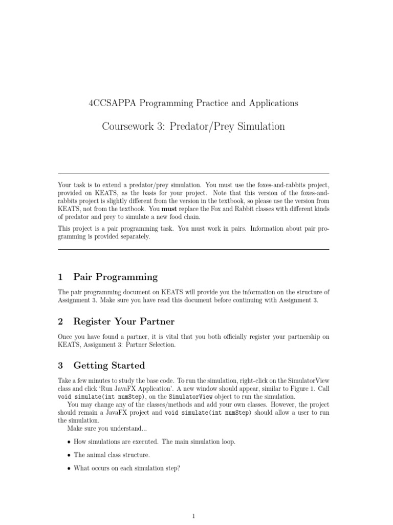 Coursework3_information (1) | PDF | Predation | Natural Selection