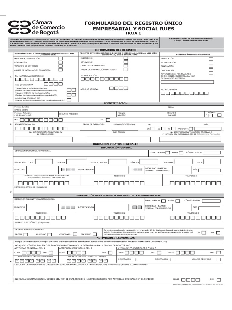 Registro Único Empresarial y Social | PDF