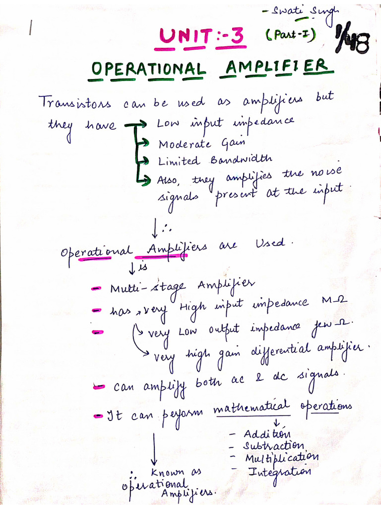 Unit 3 Opamp | PDF