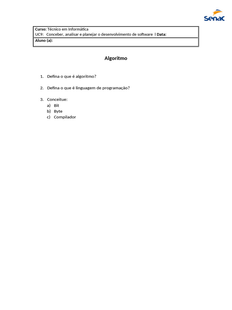 Atividade Algoritmos 02 Pdf