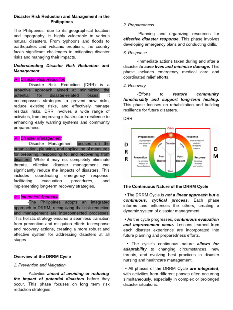 DN-03_DRRM-Cycle-in-Disaster-Nursing | PDF | Emergency Management ...