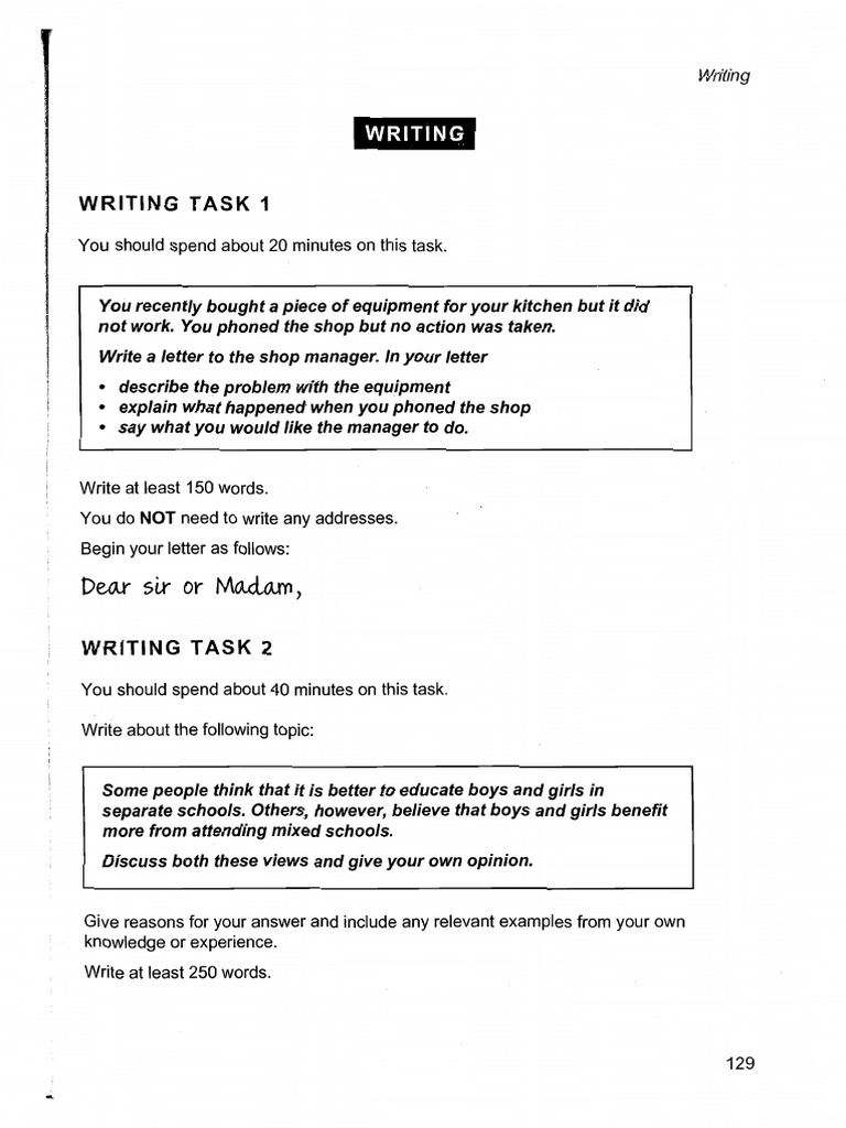 Cambridge IELTS 8 Task 1 and Task 2 | PDF
