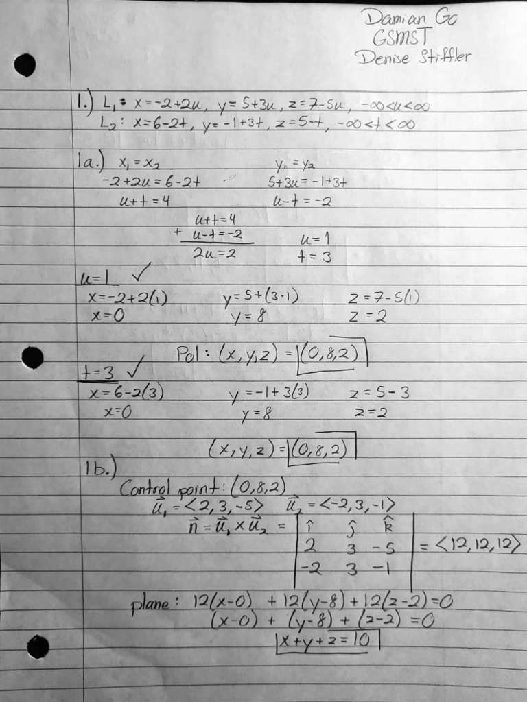 GT Math Written Assignment 1 | PDF