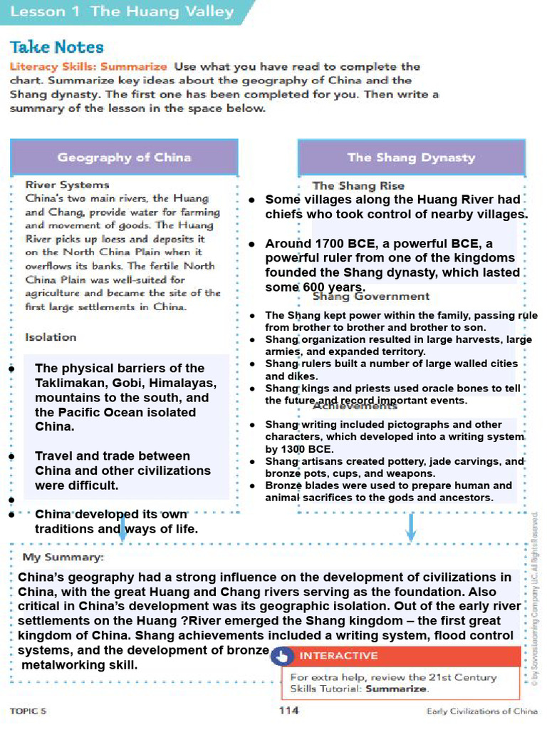 SS Topic 5-1 Notes KEY | PDF