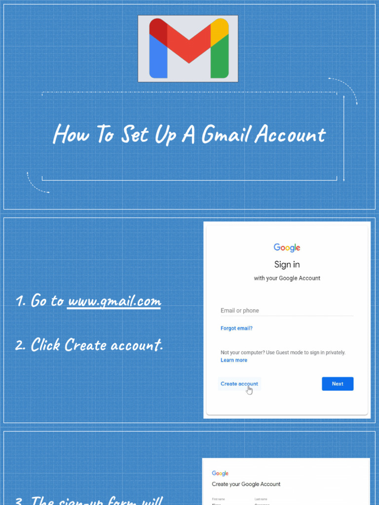 How To Set Up A Gmail Account | PDF