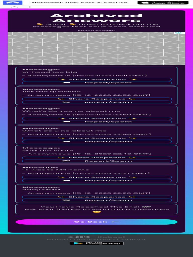 Archived Messages - Kubool | PDF