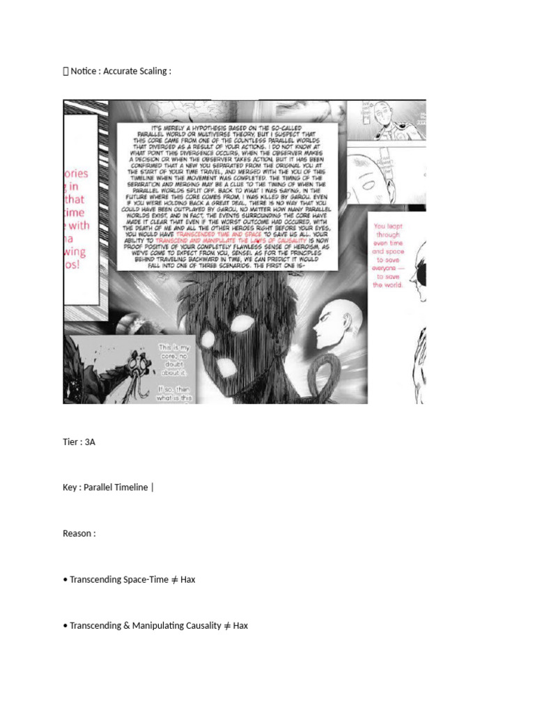 Saitama Accurate Scale | PDF