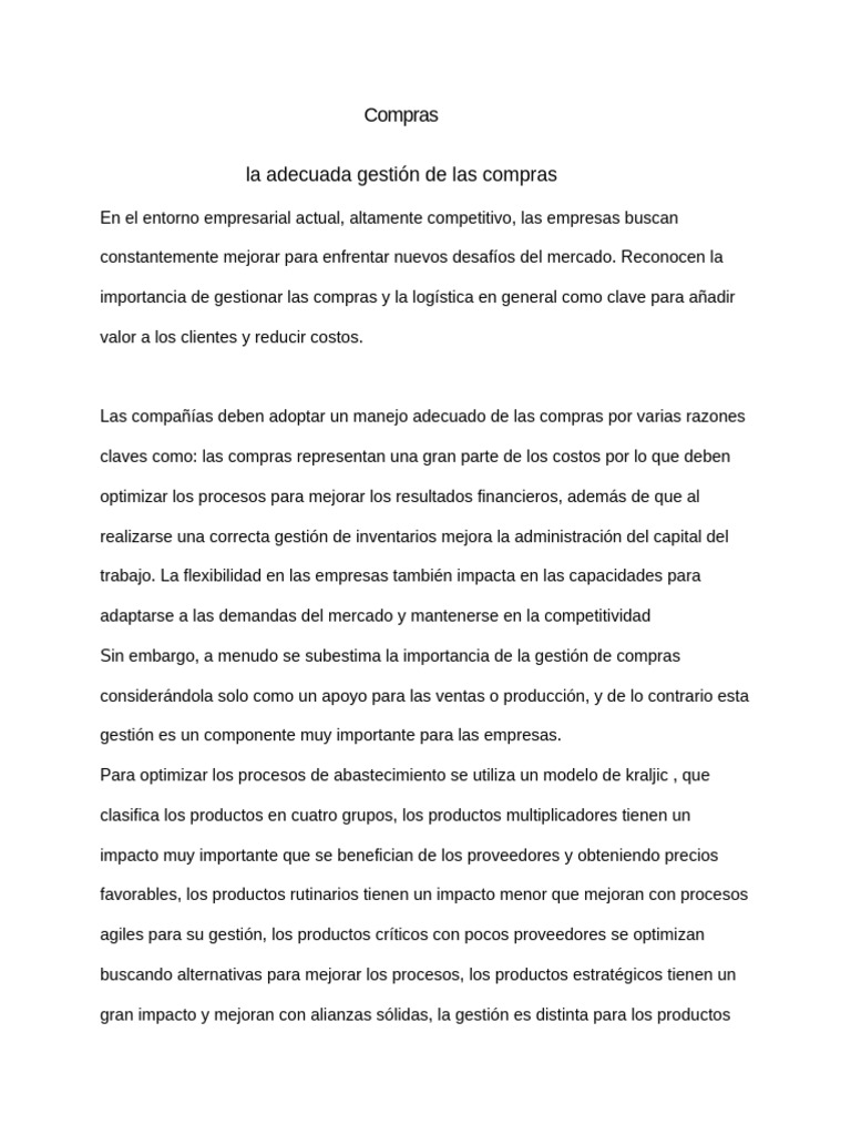 Estrategias Efectivas de Compras Empresariales | PDF | Sector privado ...