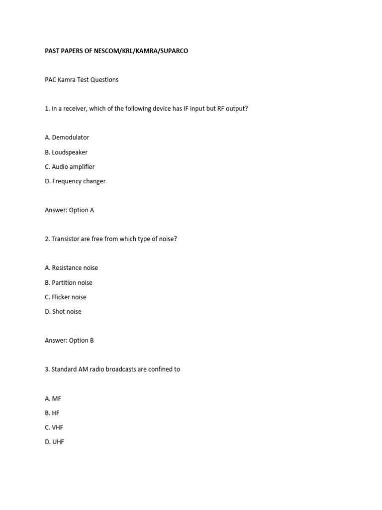 NESCOM Compiled File | PDF | Transformer | Amplifier