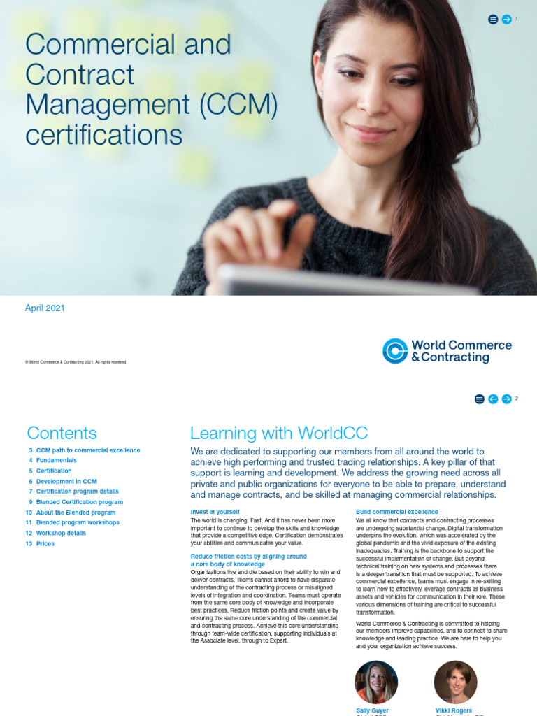 WorldCC CCM Certifications | PDF | Mentorship | Negotiation