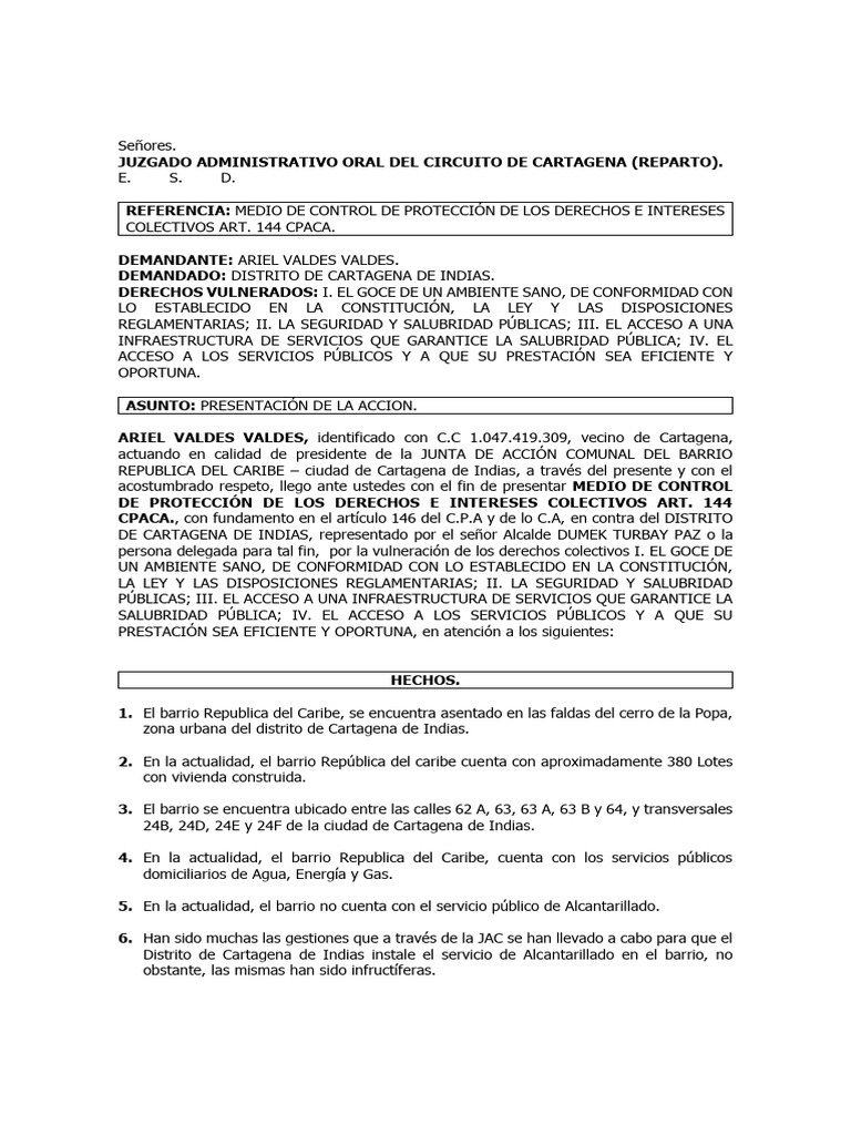 01 Demanda | PDF | Estado (política) | Ciencias Políticas