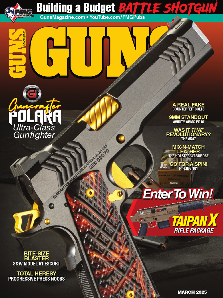 Guns - March 2025 | PDF | Revolver | Projectile Weapons