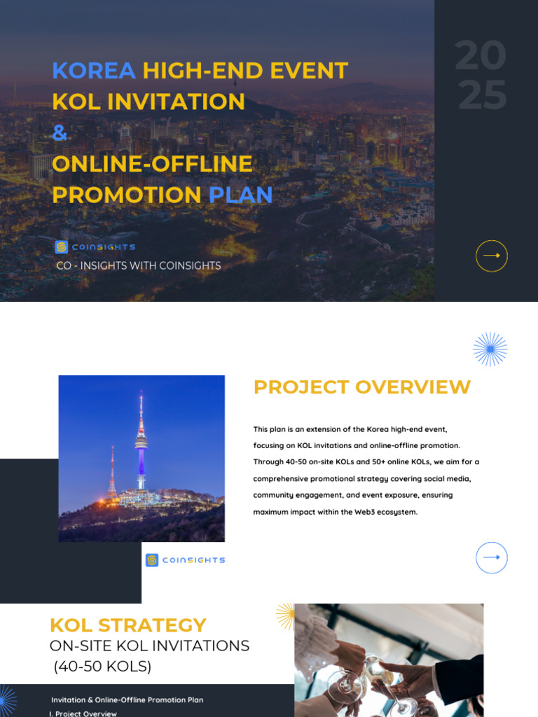 Korea High End Event KOL Invitation & Online Offline Promotion Plan ...