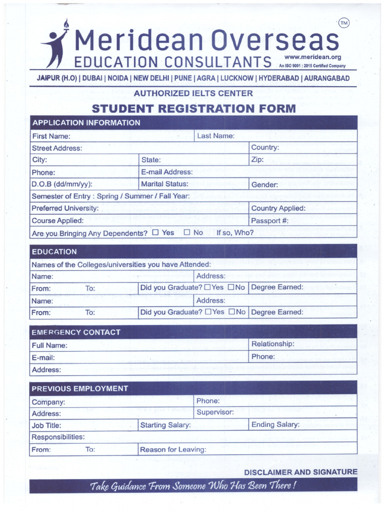 Registration Form | PDF