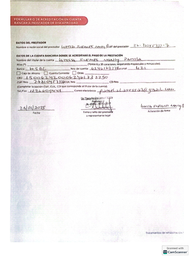 Formulario Acreditacion | PDF