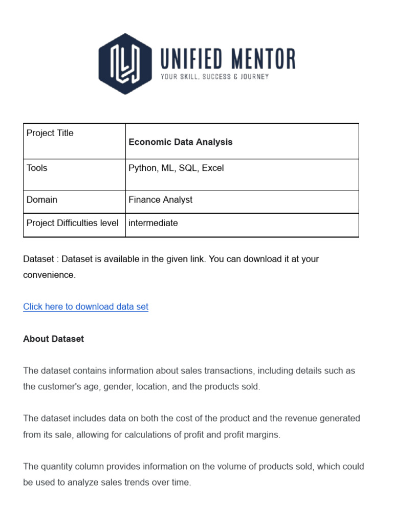 Economic Data Analysis Overview Pdf Data Analysis Mean Squared Error