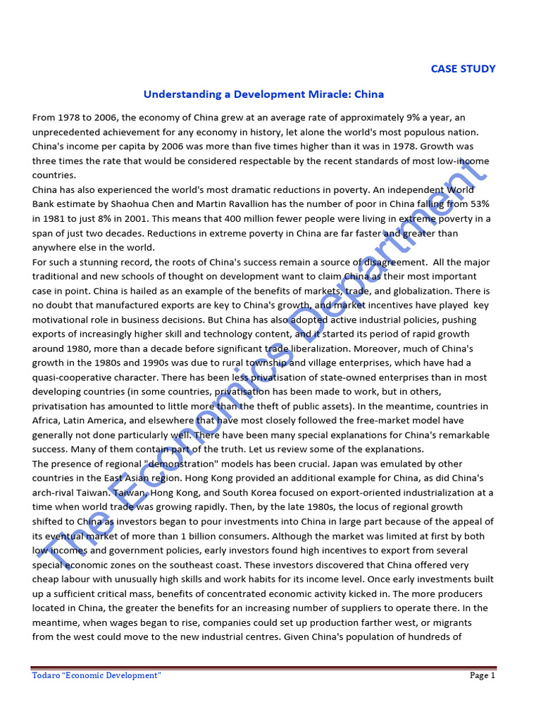 Understanding A Development Miracle - China | PDF | China | World Politics