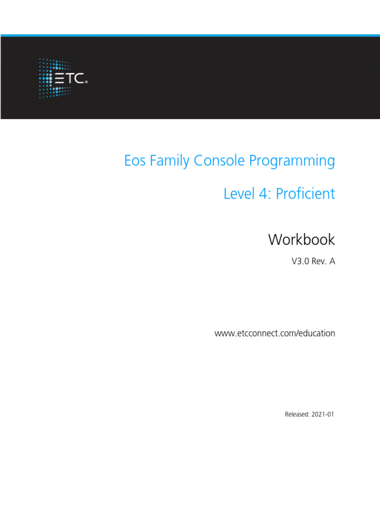 Eos Family Console Level 4 Workbook | PDF | Command Line Interface ...