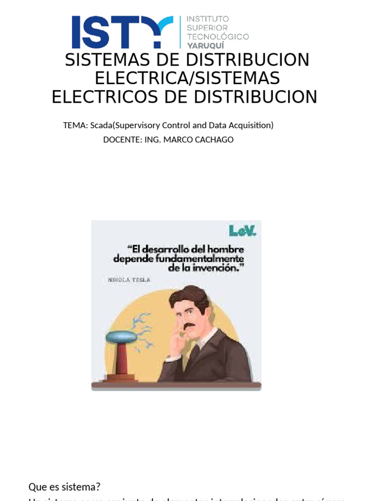 Introducción a SCADA en Distribución Eléctrica | PDF