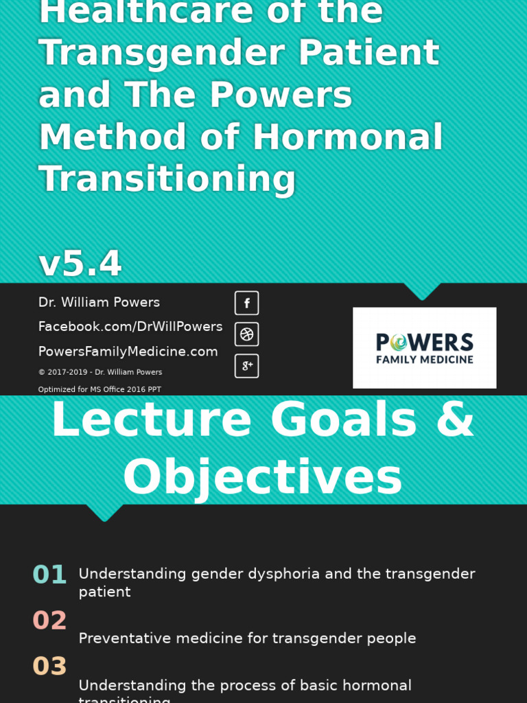 Healthcare of The Transgender Patient - Version 5.4 | PDF | Estradiol ...