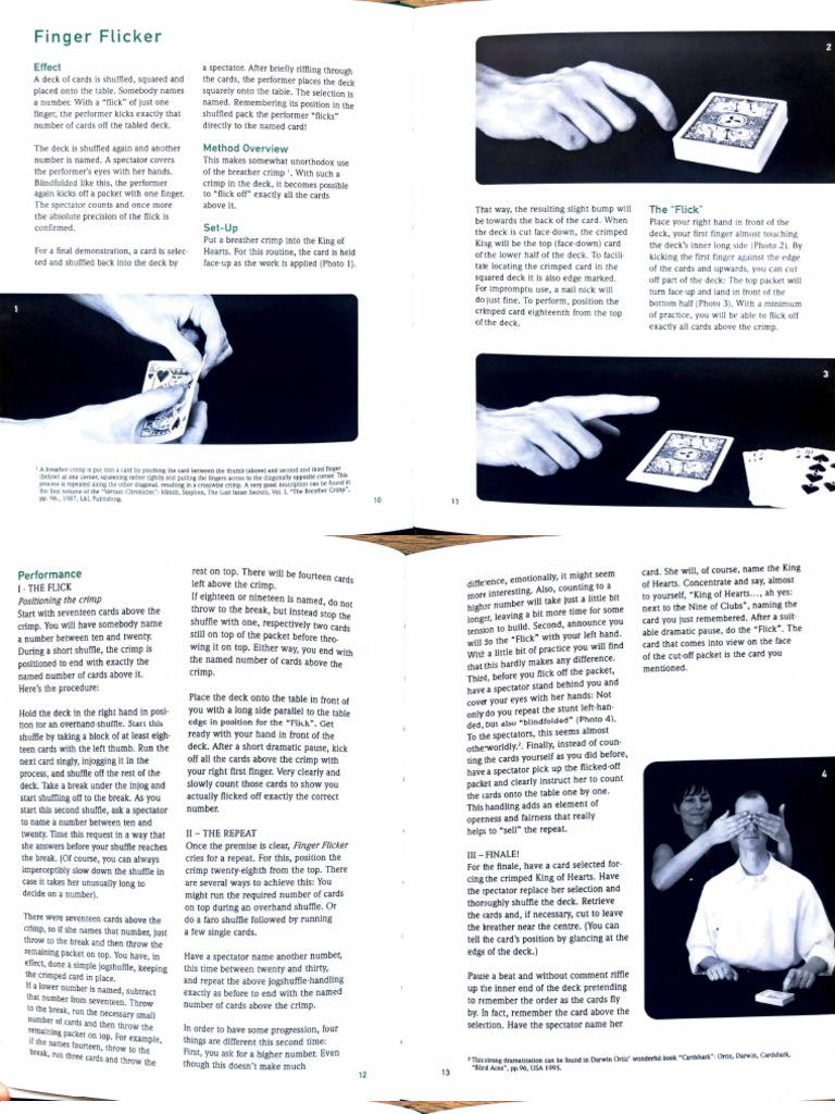 1) Finger Flicker | PDF