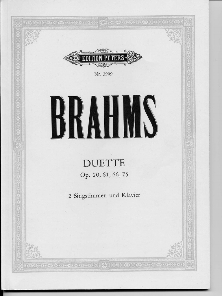 Brams Vokalnye Duety | PDF