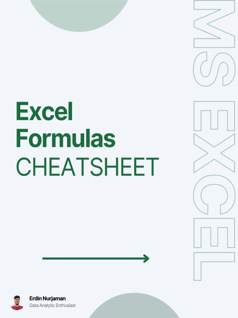 Excel Cheatsheet 1736672313 | PDF
