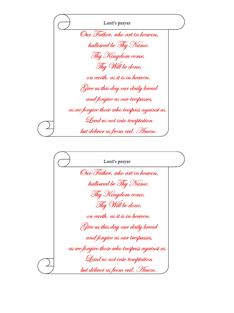 Lords Prayer Our Father Activities With Music Songs Nursery Rhymes ...