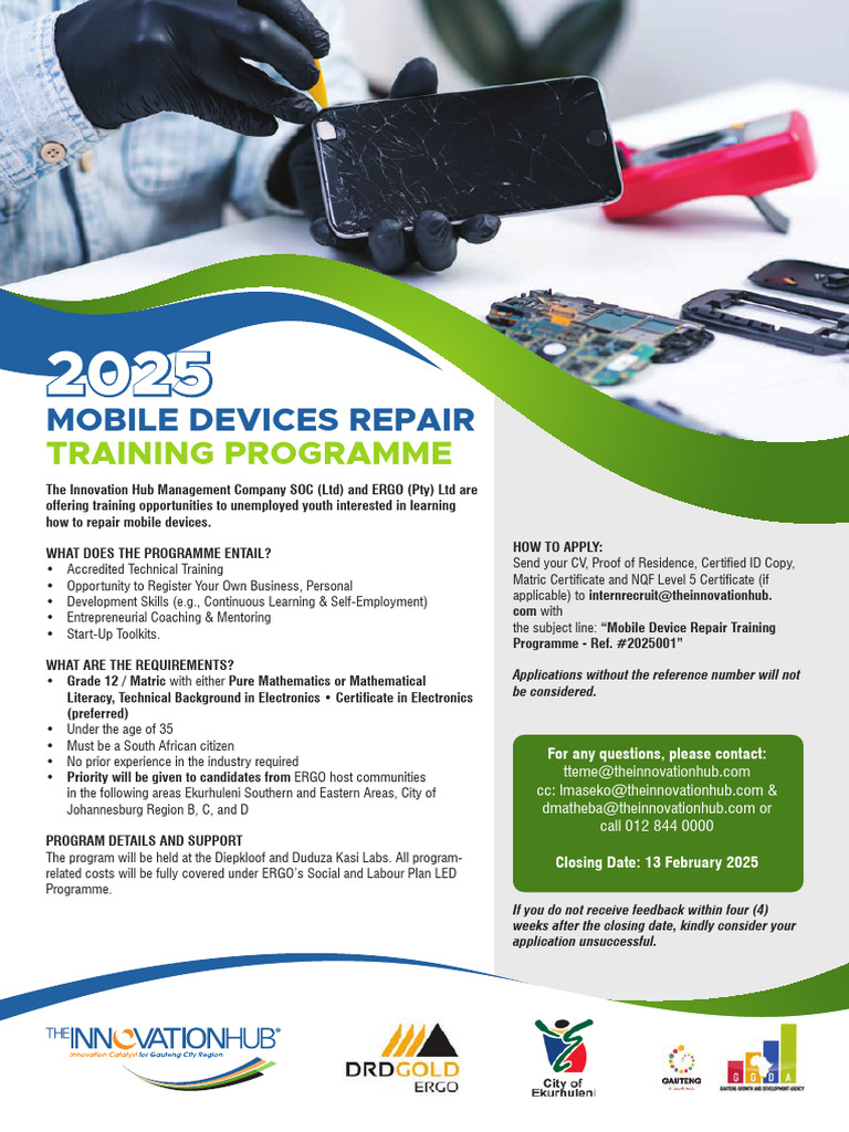 Flyer 2_2025 Mobile Devices Repair Training Programme | PDF
