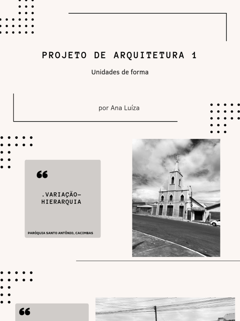 ANA LUIZA, trabalho 3 P1- unidades de forma | PDF