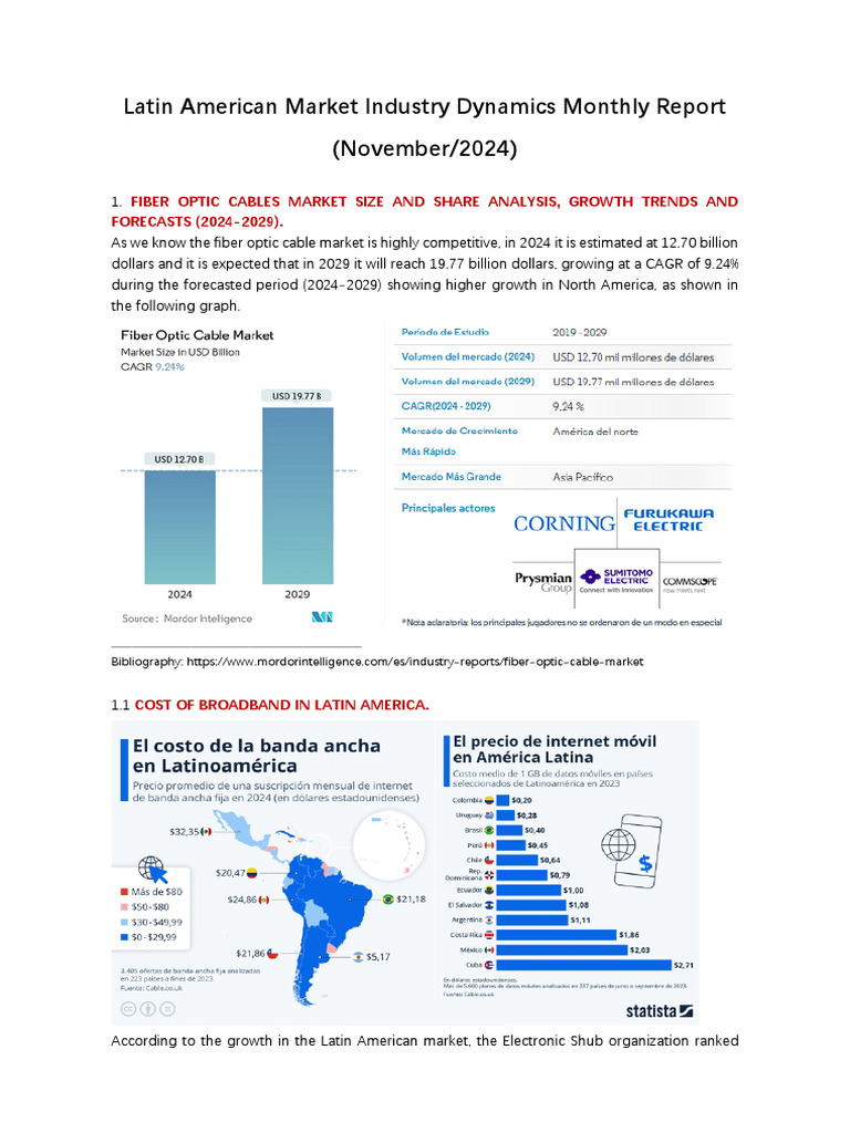 Latin American Market Industry Dynamics Monthly Report (November - 2024 ...