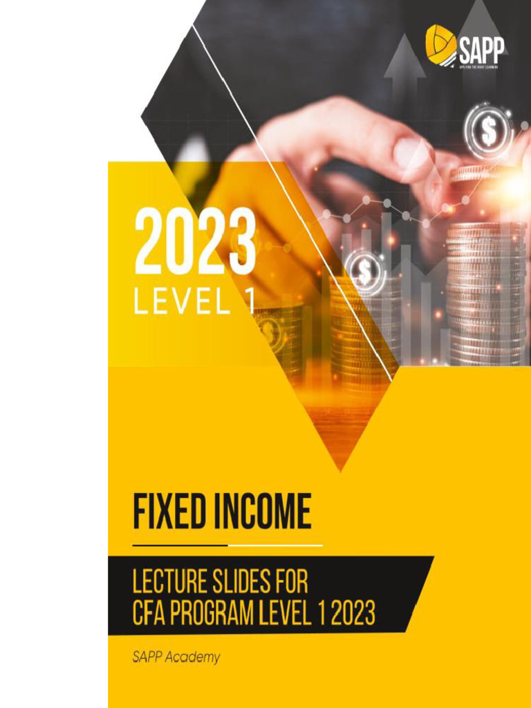 CFA FI_2023 | PDF | Bonds (Finance) | Fixed Income