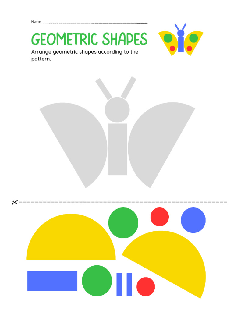 Arrange Geometric Shapes Patterns | PDF
