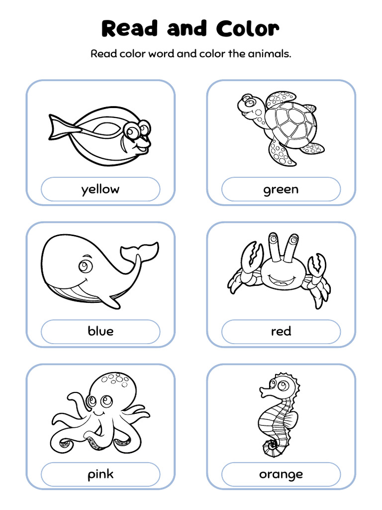 Colorful Animal Art Activities | PDF