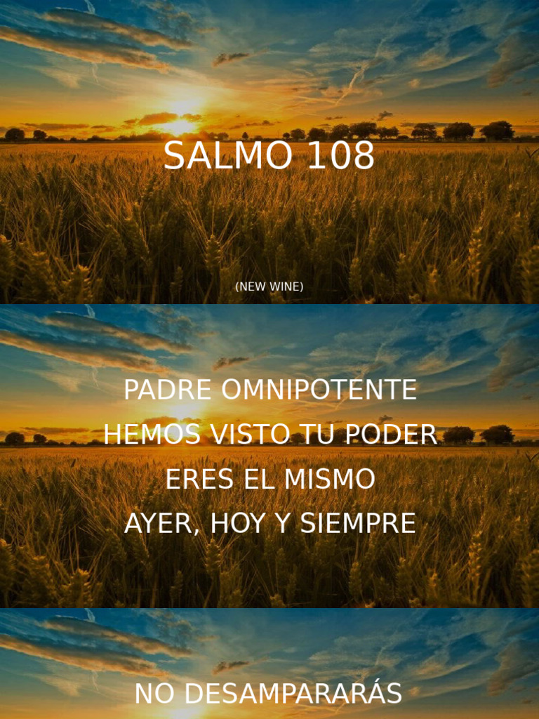 SALMO 108, New Wine | PDF