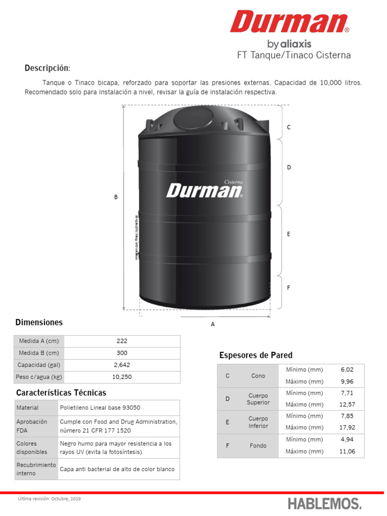 FT Cisterna 10 000 L | PDF